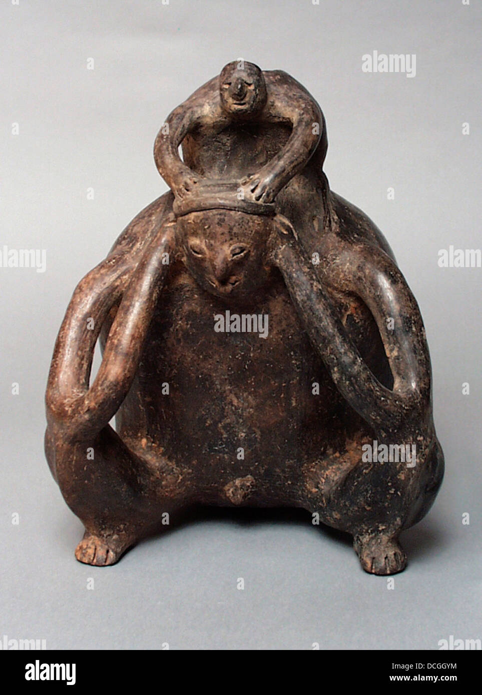 This seated male figure sculpture, part of the LACMA collection ...