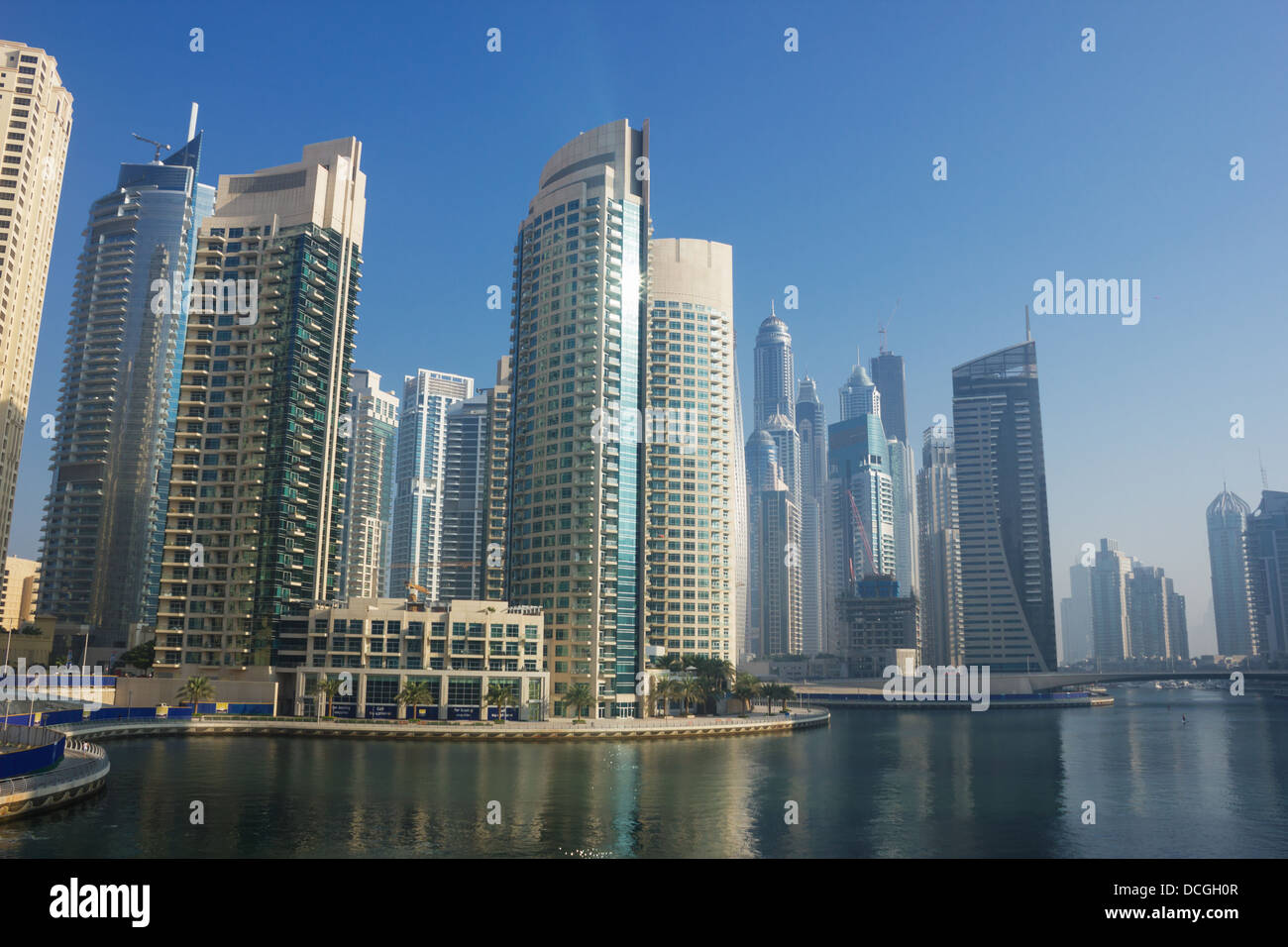 Modern buildings in Dubai Marina Stock Photo - Alamy