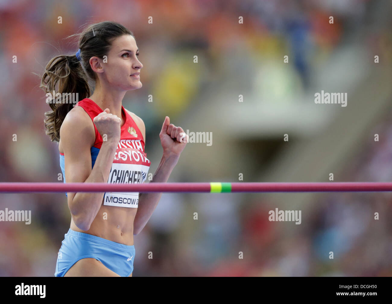 Anna chicherova russia high jump hi-res stock photography and images ...