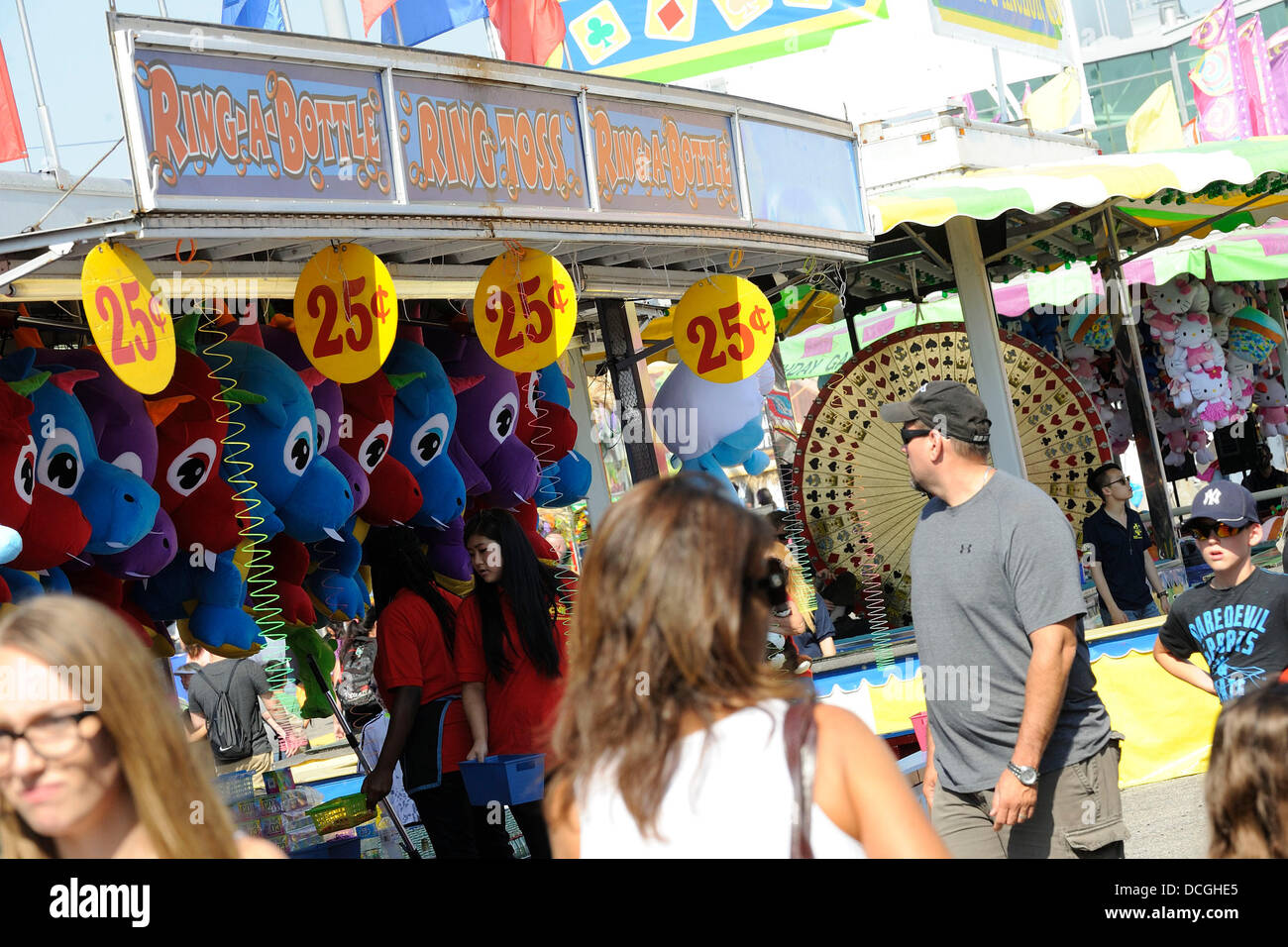 Toronto, Canada. 16th Aug 2013. Ring-A-Bottle booth at the 2013 ...