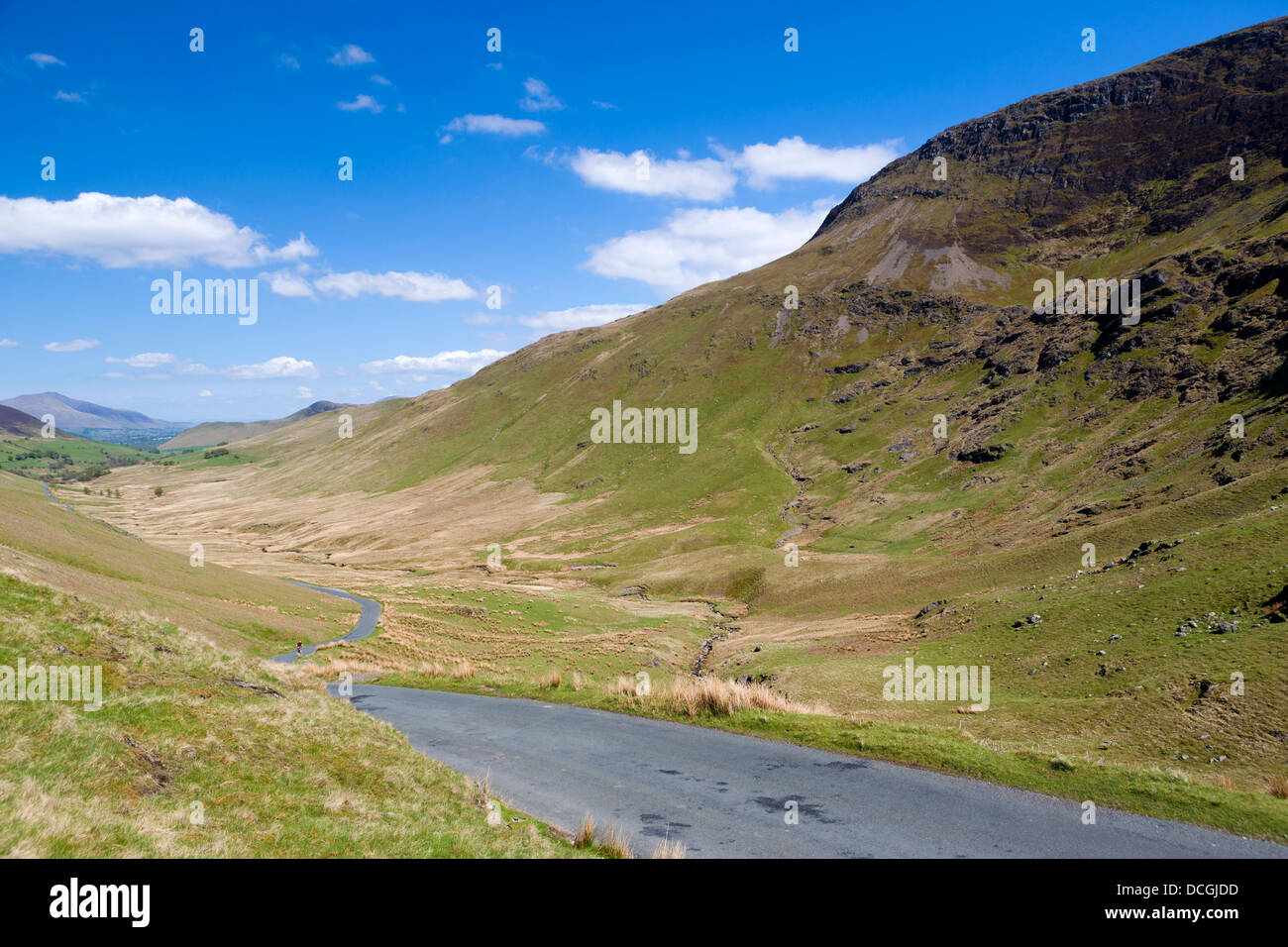 Newlands Pass near Buttermere, Lake District National Park, Cumbria ...