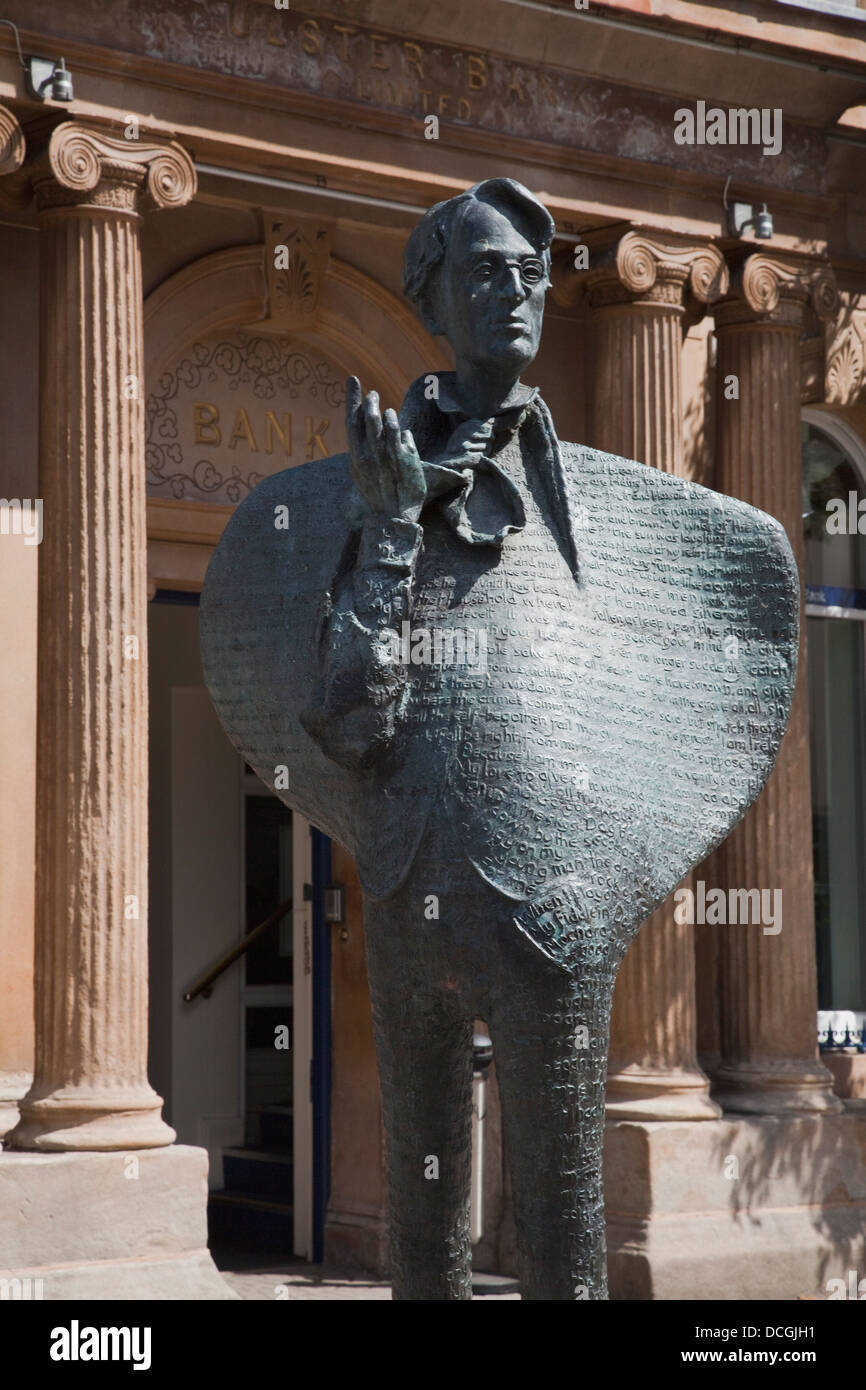 Statue Of Irish Poet W.B. Yeats; Sligo Town, County Sligo, Ireland ...