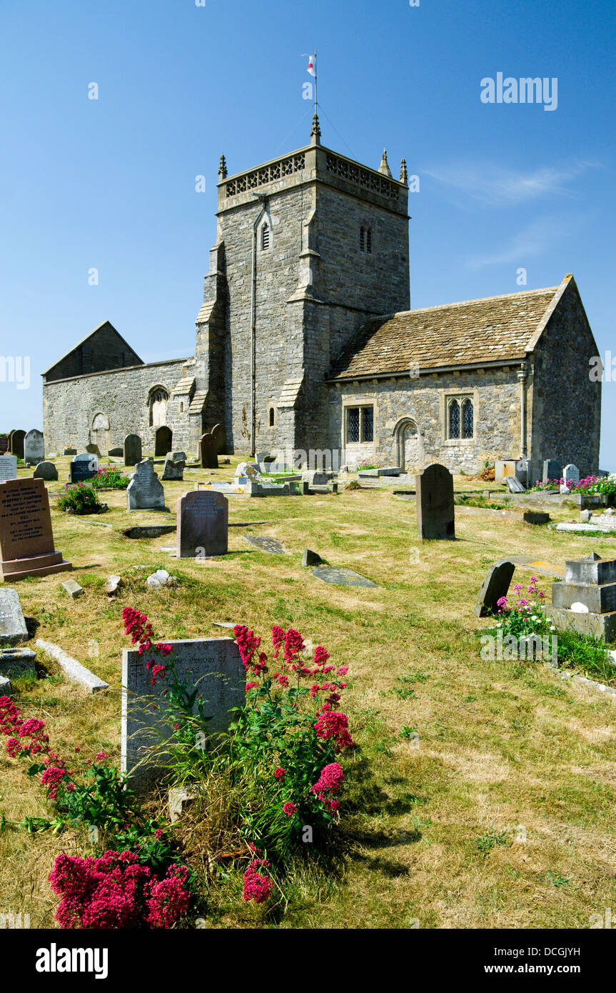 St Nicholas Church, Uphill, Weston-Super-Mare, Somerset, England Stock ...