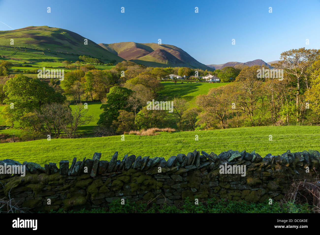 Cumbrian landscape near Lorton, Lake District National Park, Cumbria ...