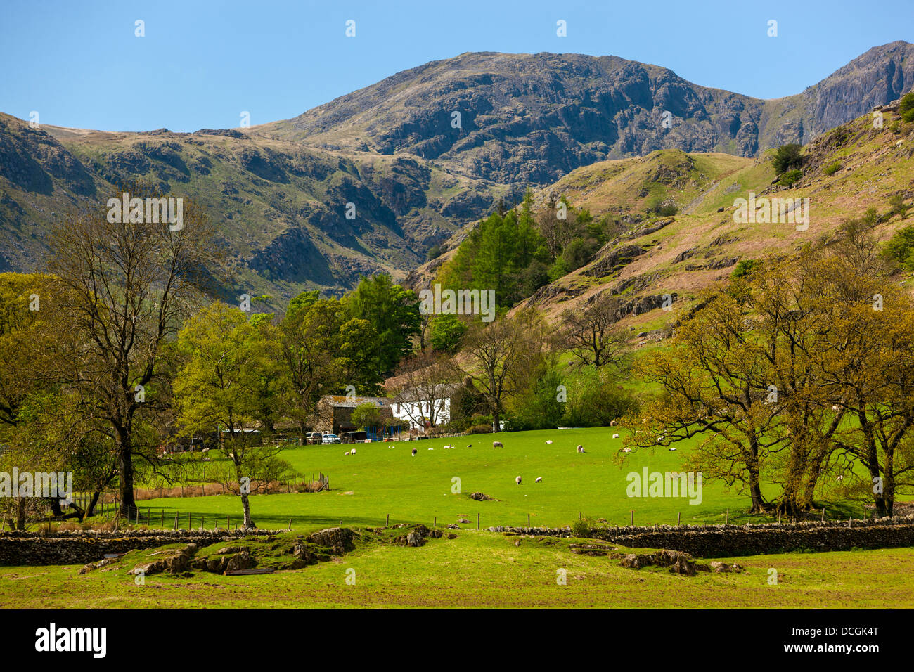 Cumbrian landscape near Patterdale, Lake District National Park ...