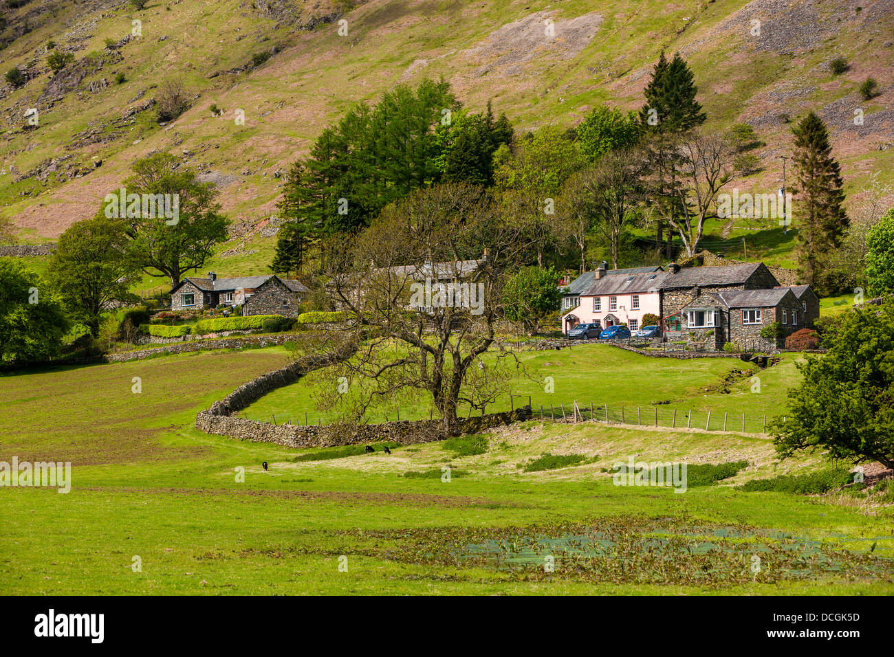Cumbrian landscape near Patterdale, Lake District National Park ...
