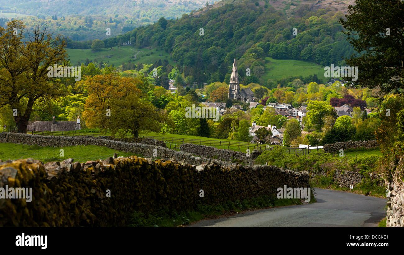 Ambleside in the Lake District National Park, Cumbria, England, UK ...