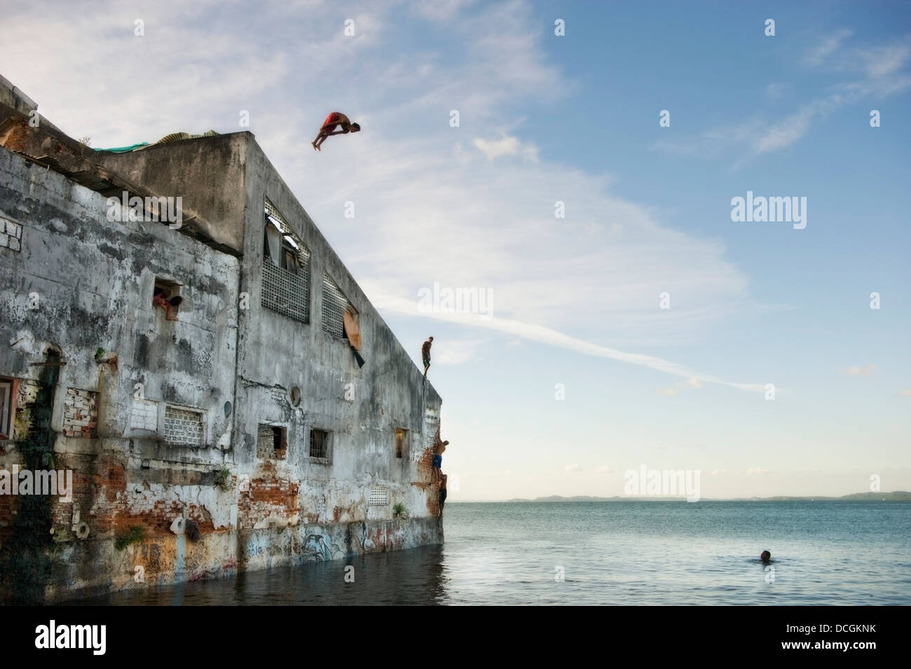 Cliff jumping african descent hi-res stock photography and images - Alamy