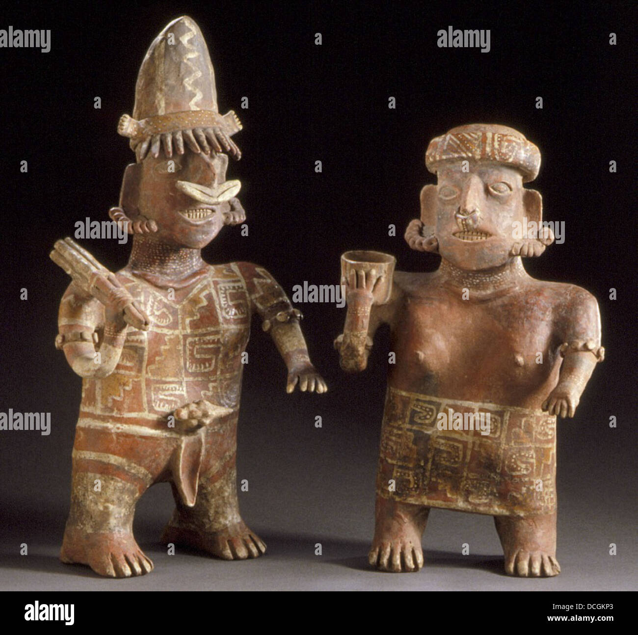 This bronze cast sculpture of a standing female figure reflects ancient ...