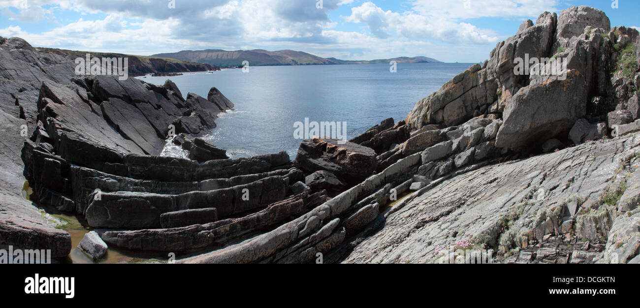 A Coastal Rock Formation Near Allihies, County Cork, Ireland Stock ...