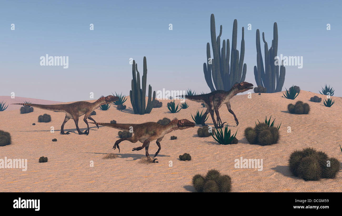 Utahraptor in prehistoric environment hi-res stock photography and ...