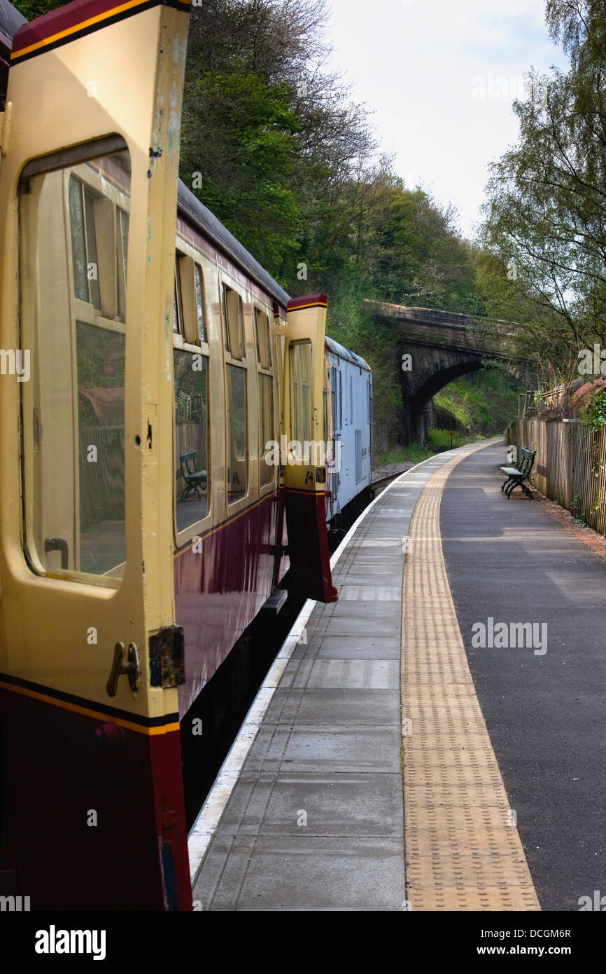 Train Stop; Yorkshire,England Stock Photo - Alamy