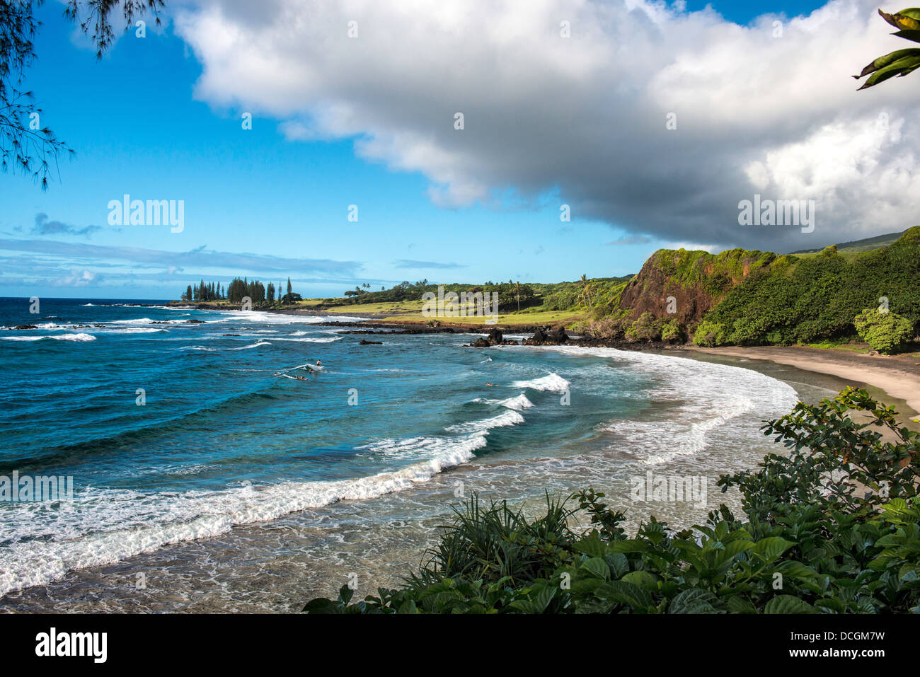 Maui's Hamoa Beach, Hana Stock Photo - Alamy