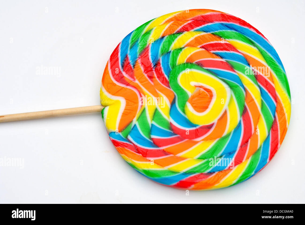 Colorful Spiral Lollipop Stock Photo - Alamy
