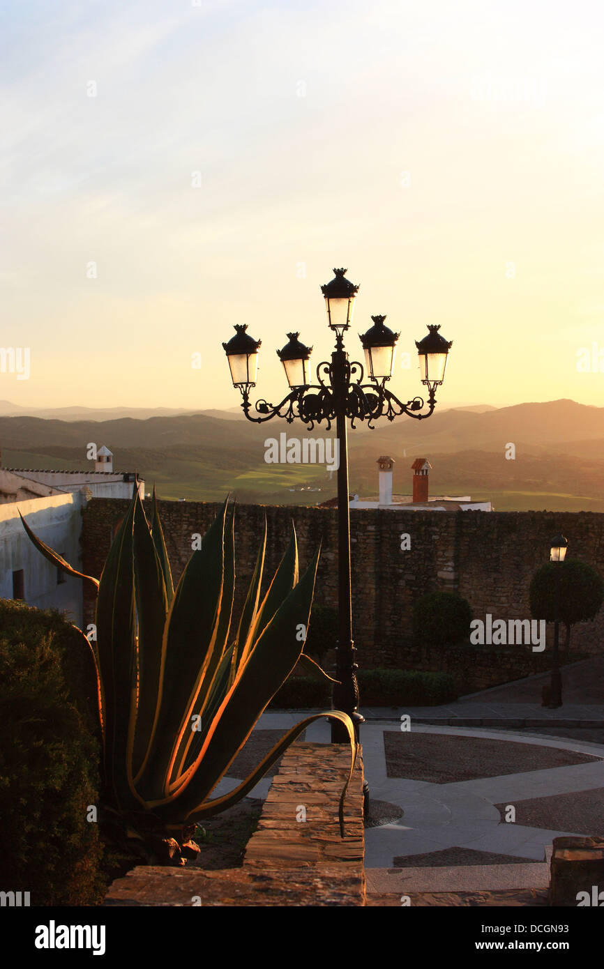 Lamp Post, Medina-Sidonia, Cadiz, Spain Stock Photo - Alamy