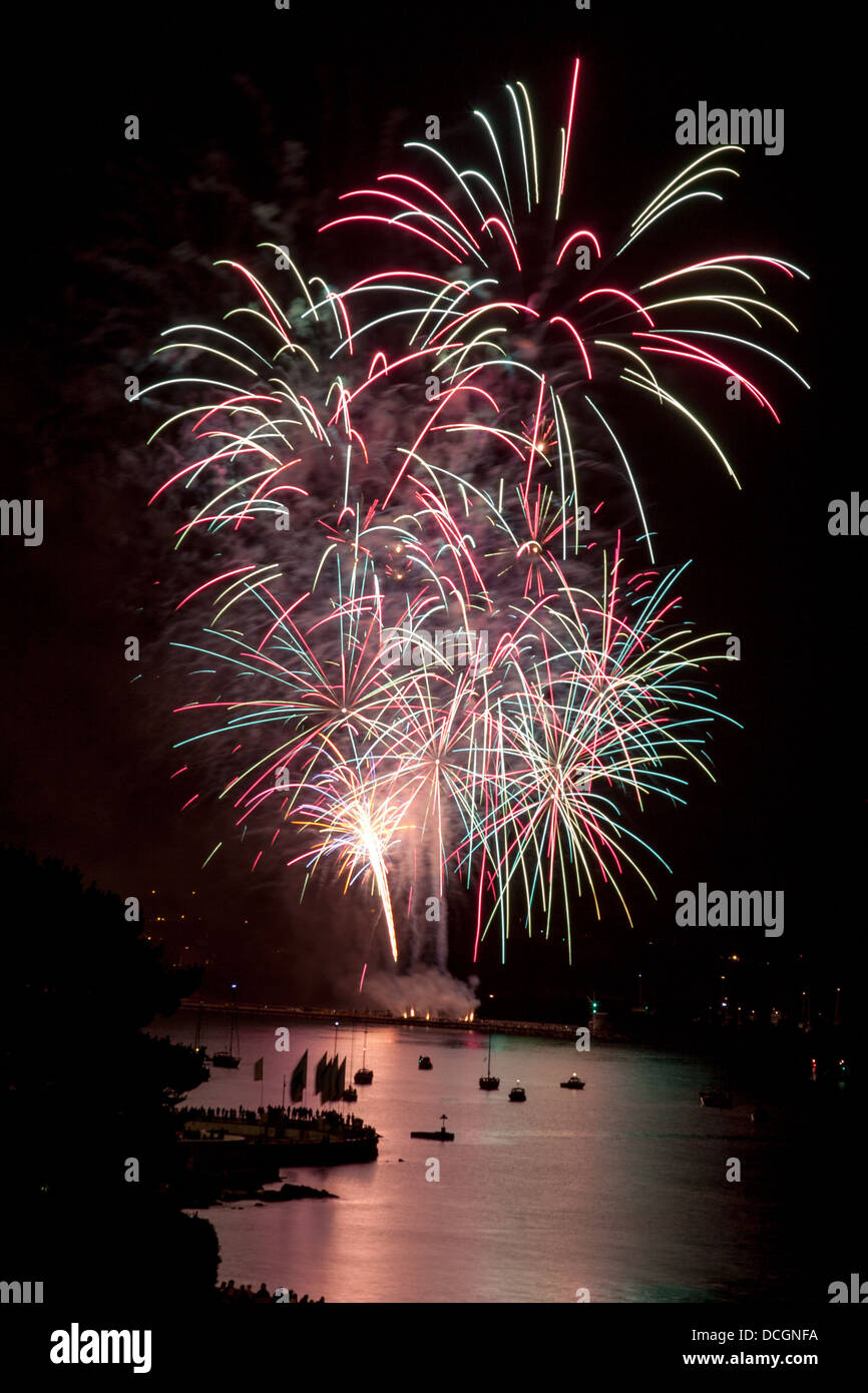 The British Firework Championships, Plymouth, Devon, August 2013 Stock ...