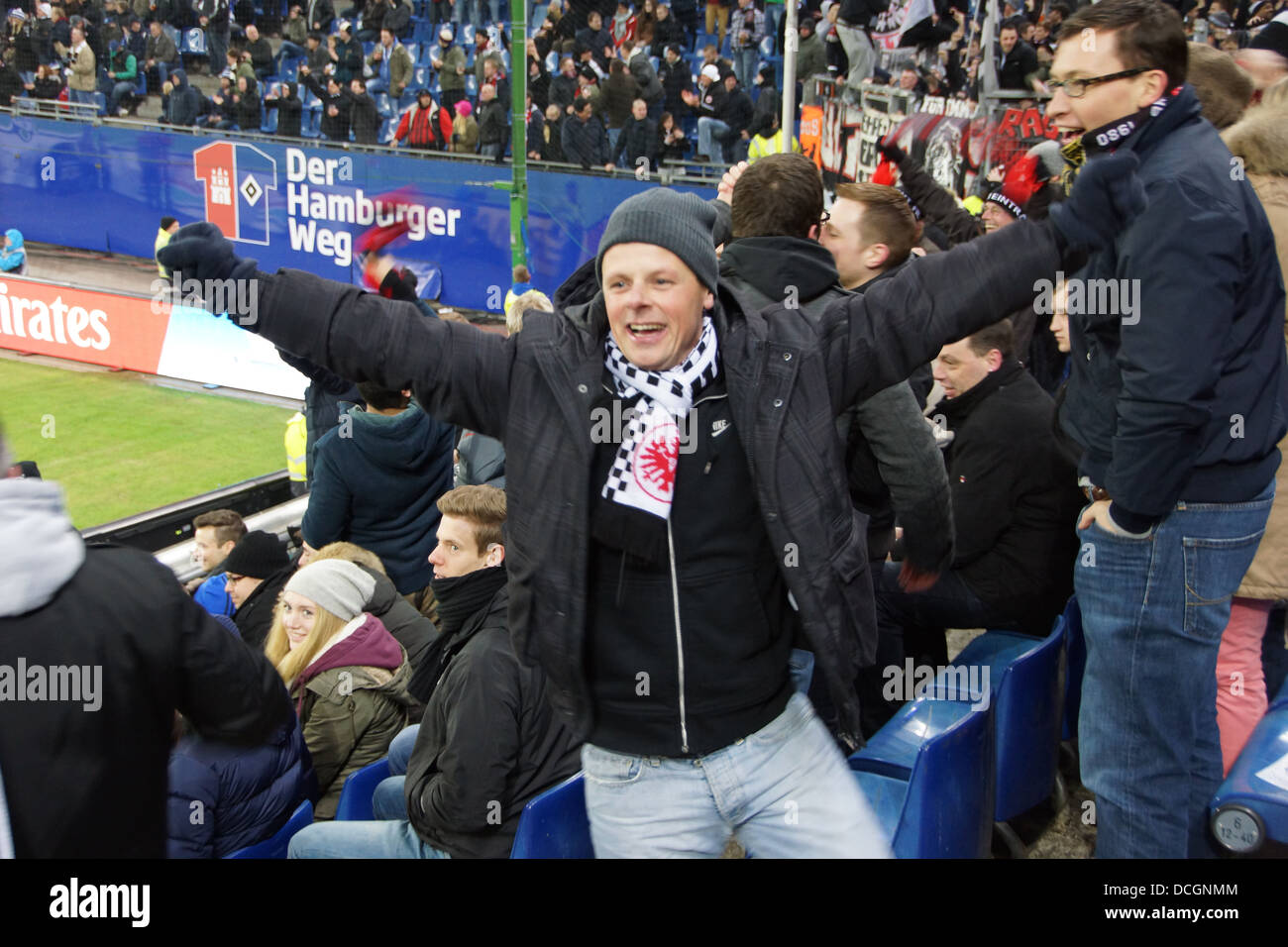 The legendary Fans from the Frankfurt Football Club Eintracht during ...