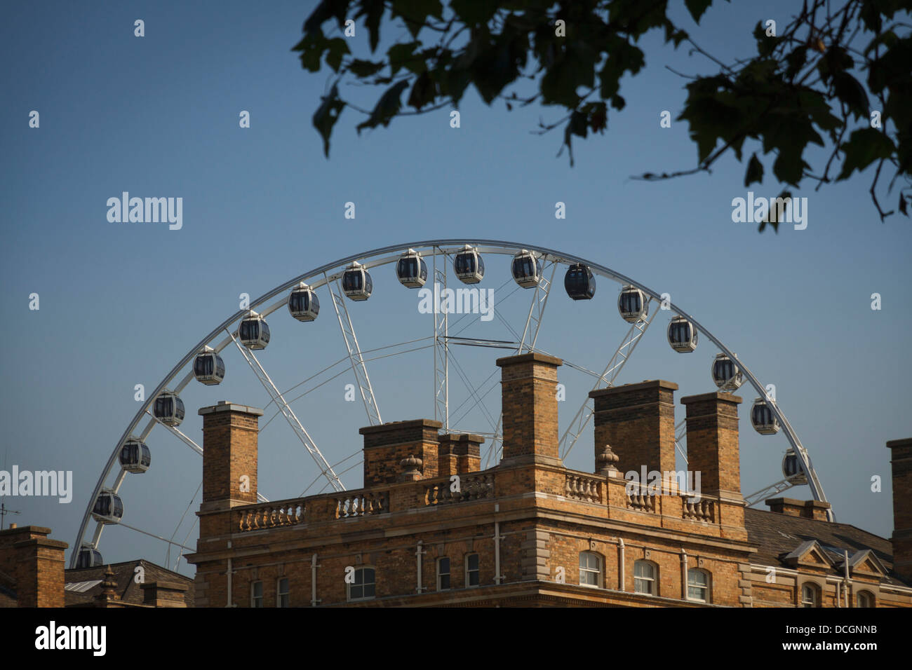 York City observation big wheel view skyline horizon, Yorkshire ...