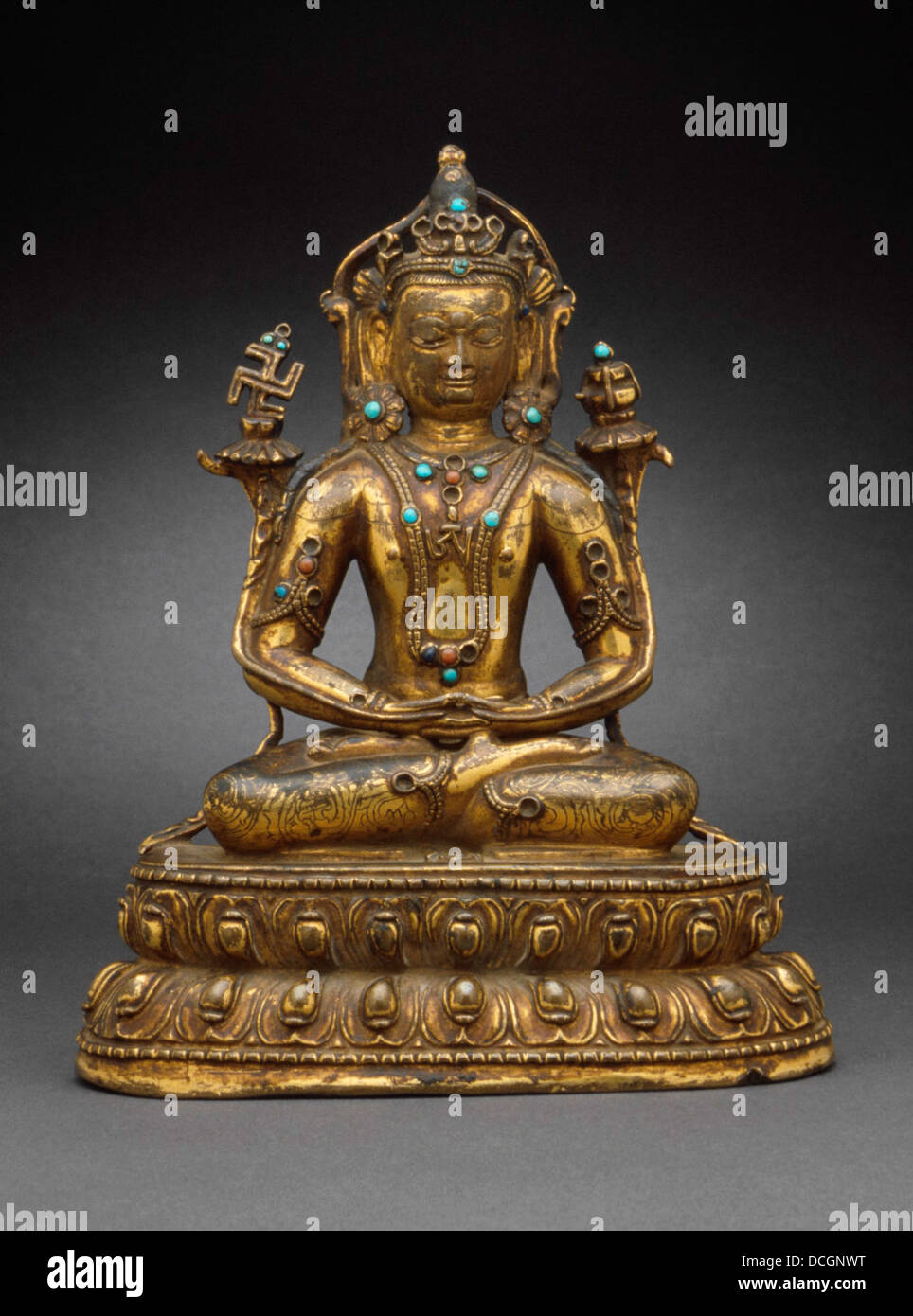 The Bonpo Deity Kunzang Akor is a sacred Tibetan figure represented in ...