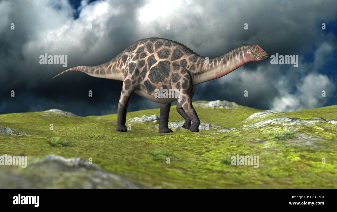 Dicraeosaurus in prehistoric environment hi-res stock photography and ...