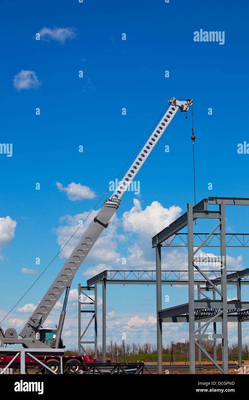 Steel Structure Of Building Construction; Edmonton, Alberta, Canada ...