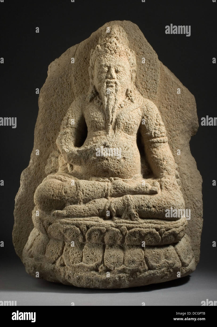 This sculpture of the Maharishi Agastya, a revered figure in Hindu ...