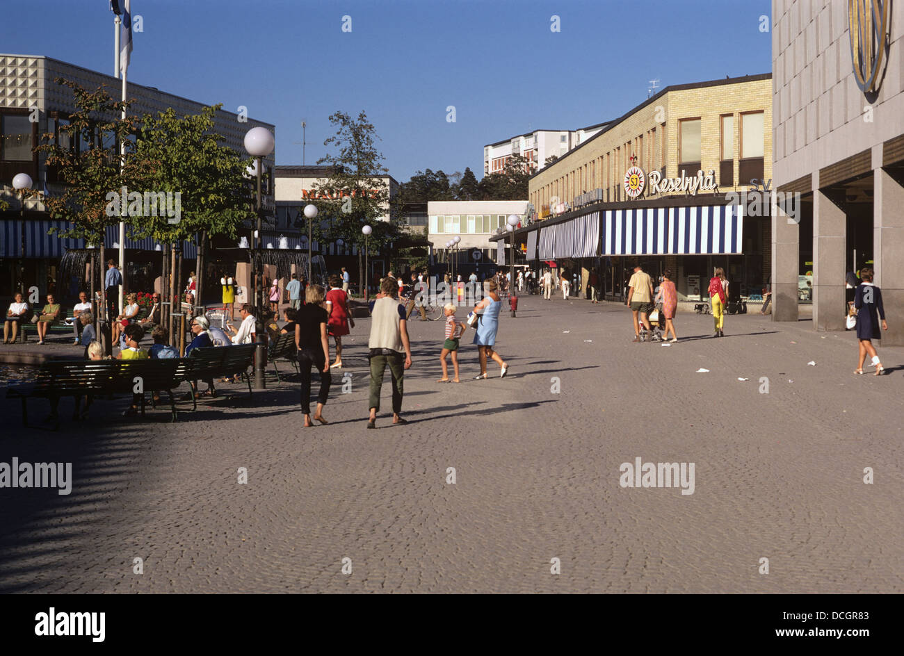 Shopping center in Farsta, a planned suburb, Stockholm, Sweden 690811 ...