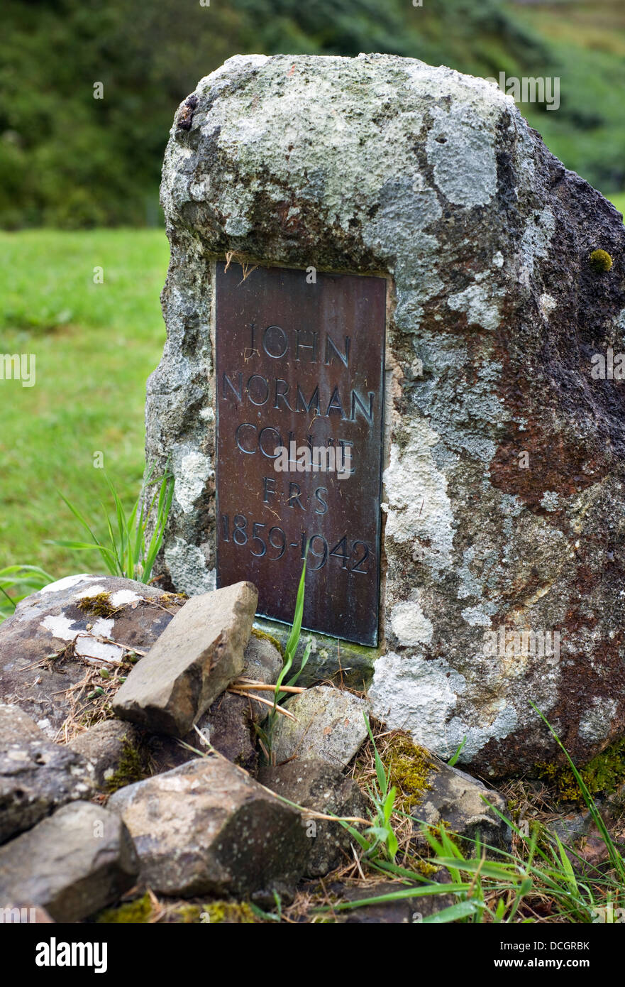 The grave of British scientist, mountaineer and explorer John Norman ...