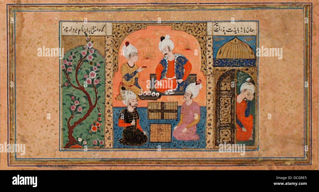 Manuscript of the shahnama chess hi-res stock photography and images ...