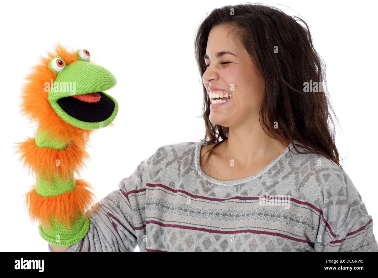 Woman glove puppet hi-res stock photography and images - Alamy