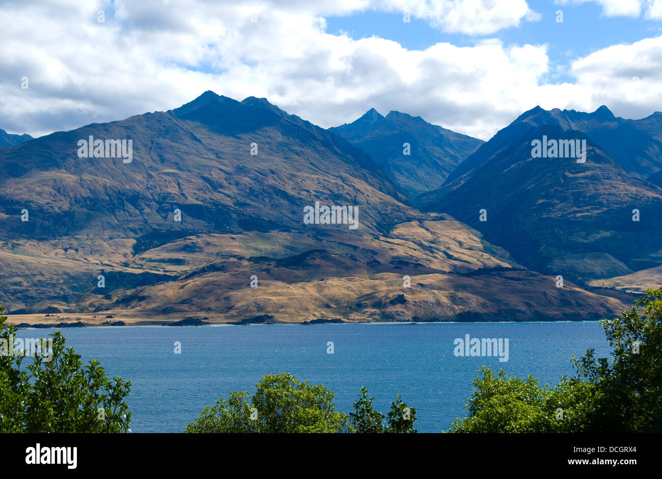 New Zealand's Lake Hawea landscape view Stock Photo - Alamy
