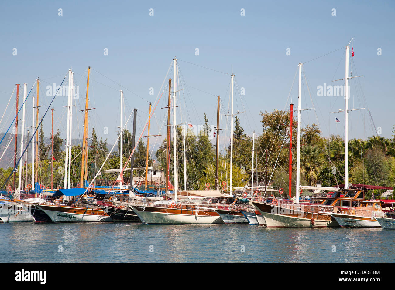 port, fethiye, mediterranean coast, turkey, asia Stock Photo - Alamy