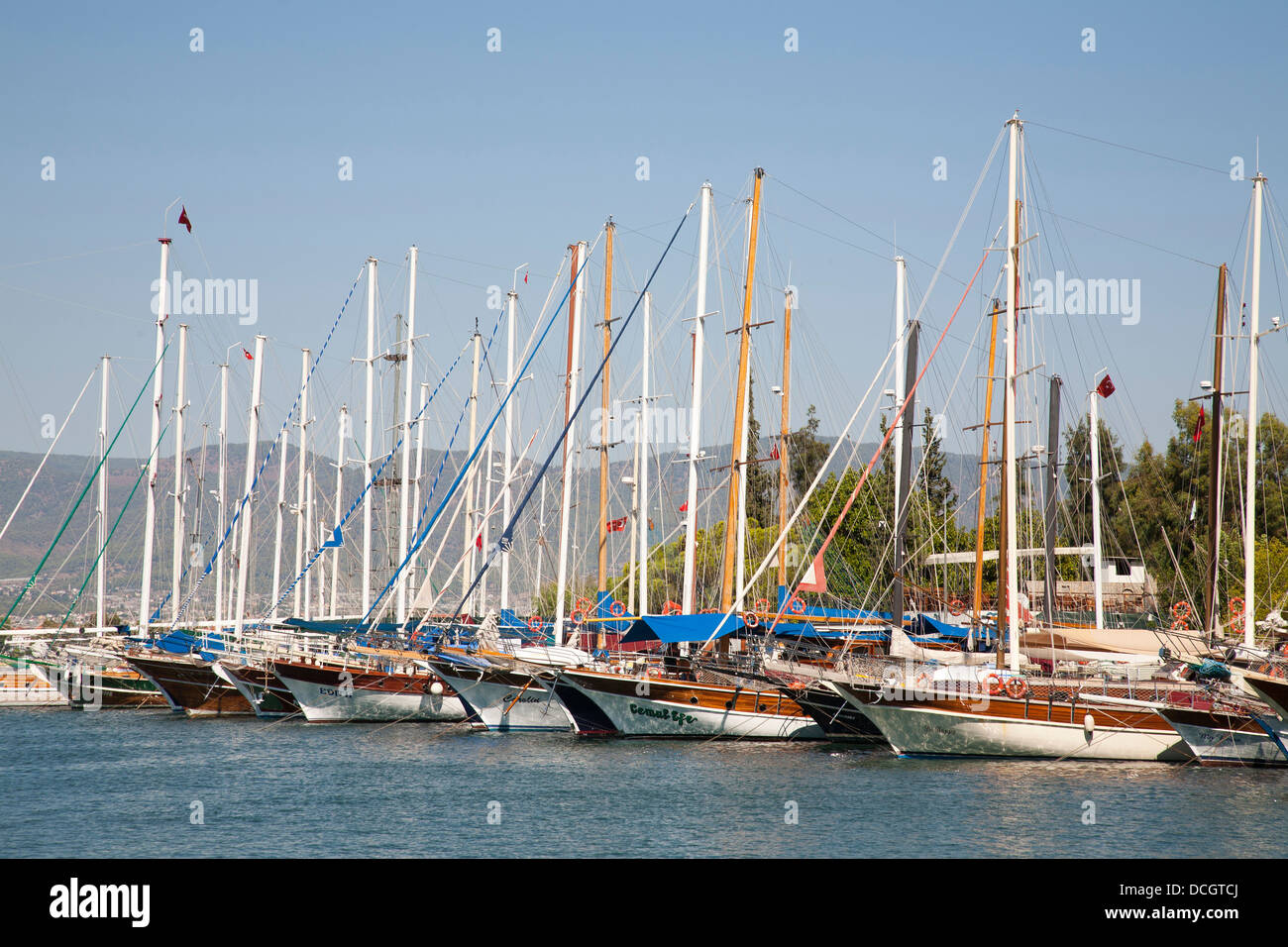port, fethiye, mediterranean coast, turkey, asia Stock Photo - Alamy