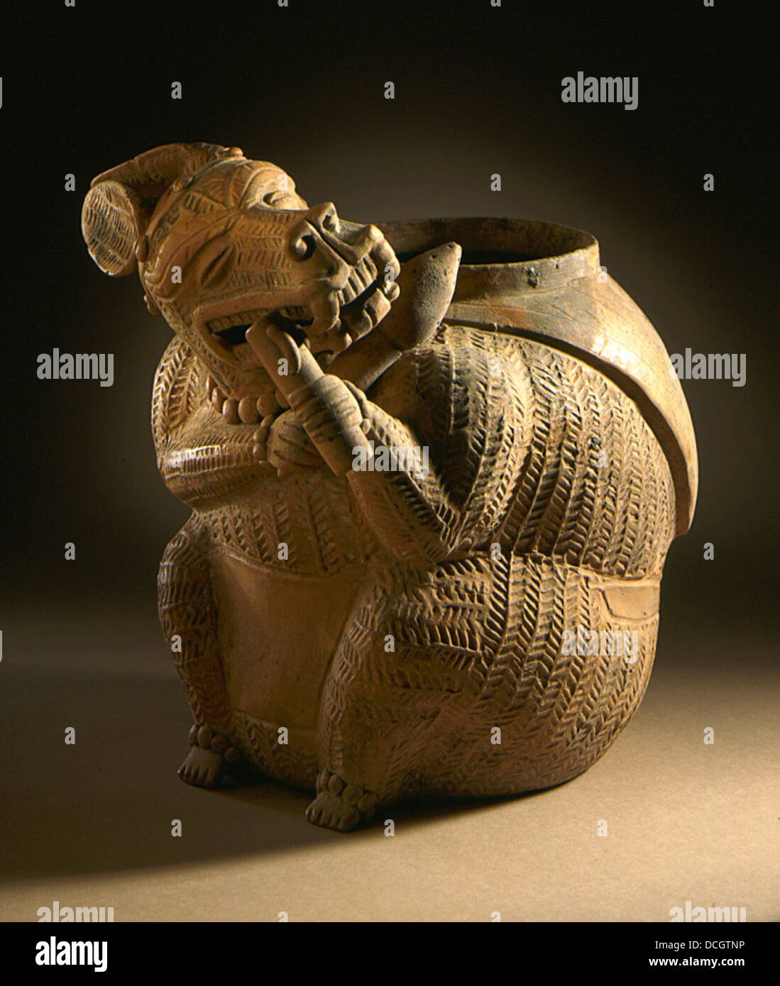 This vessel, shaped like a composite animal, is an example of ancient ...