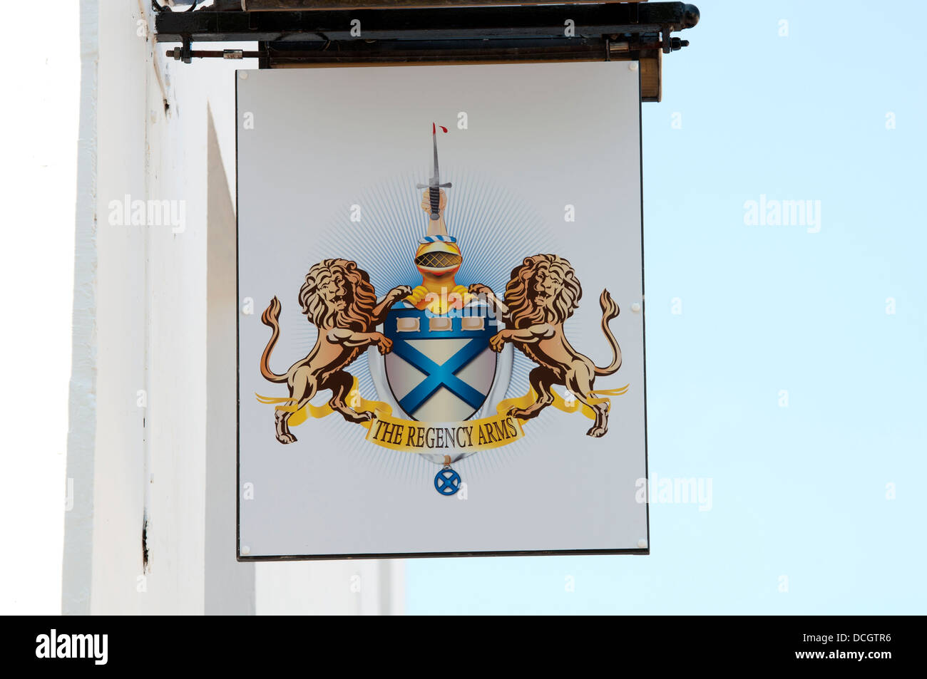 The Regency Arms sign, Leamington Spa, UK Stock Photo - Alamy