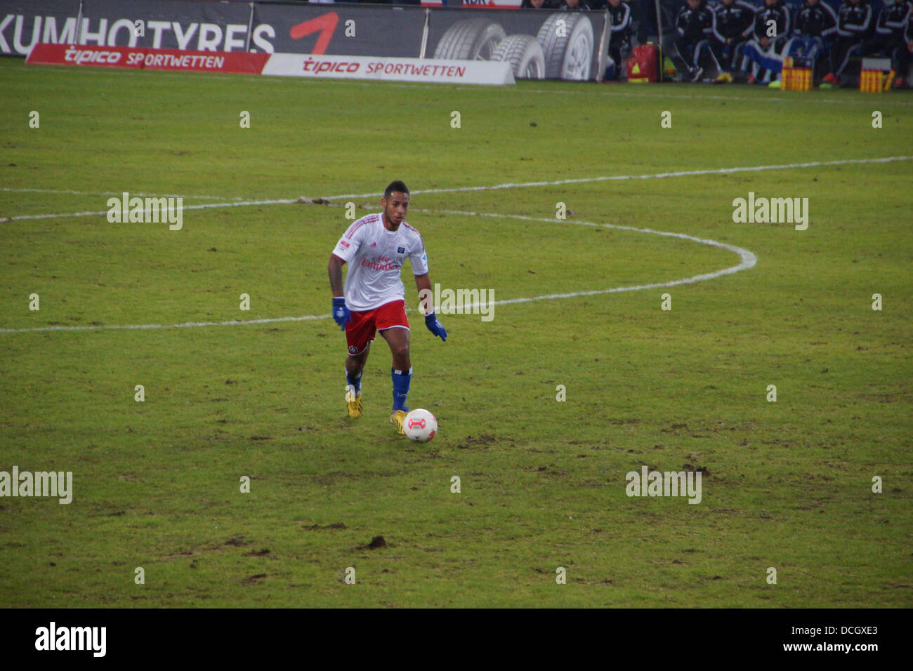 The football player Dennis Aogo from the team Hamburger Sportverein HSV ...