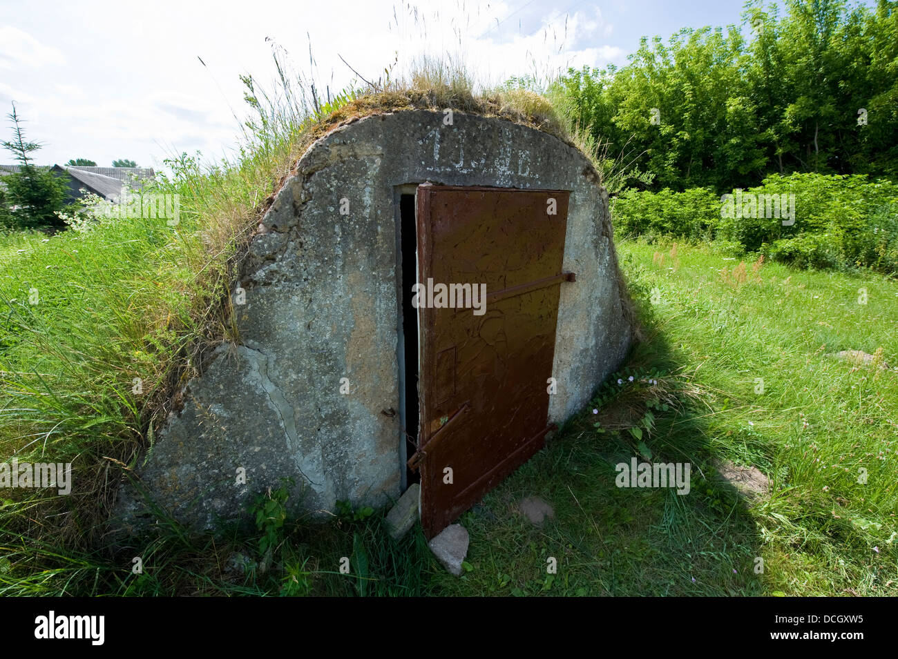 A primitive root cellar in Poland, used to store vegetables, especially ...