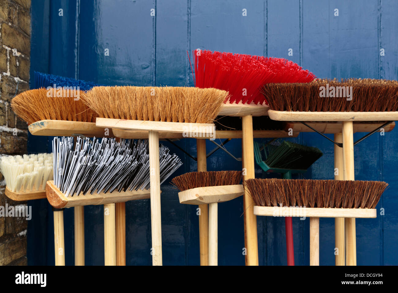 Colourful brooms hi-res stock photography and images - Alamy
