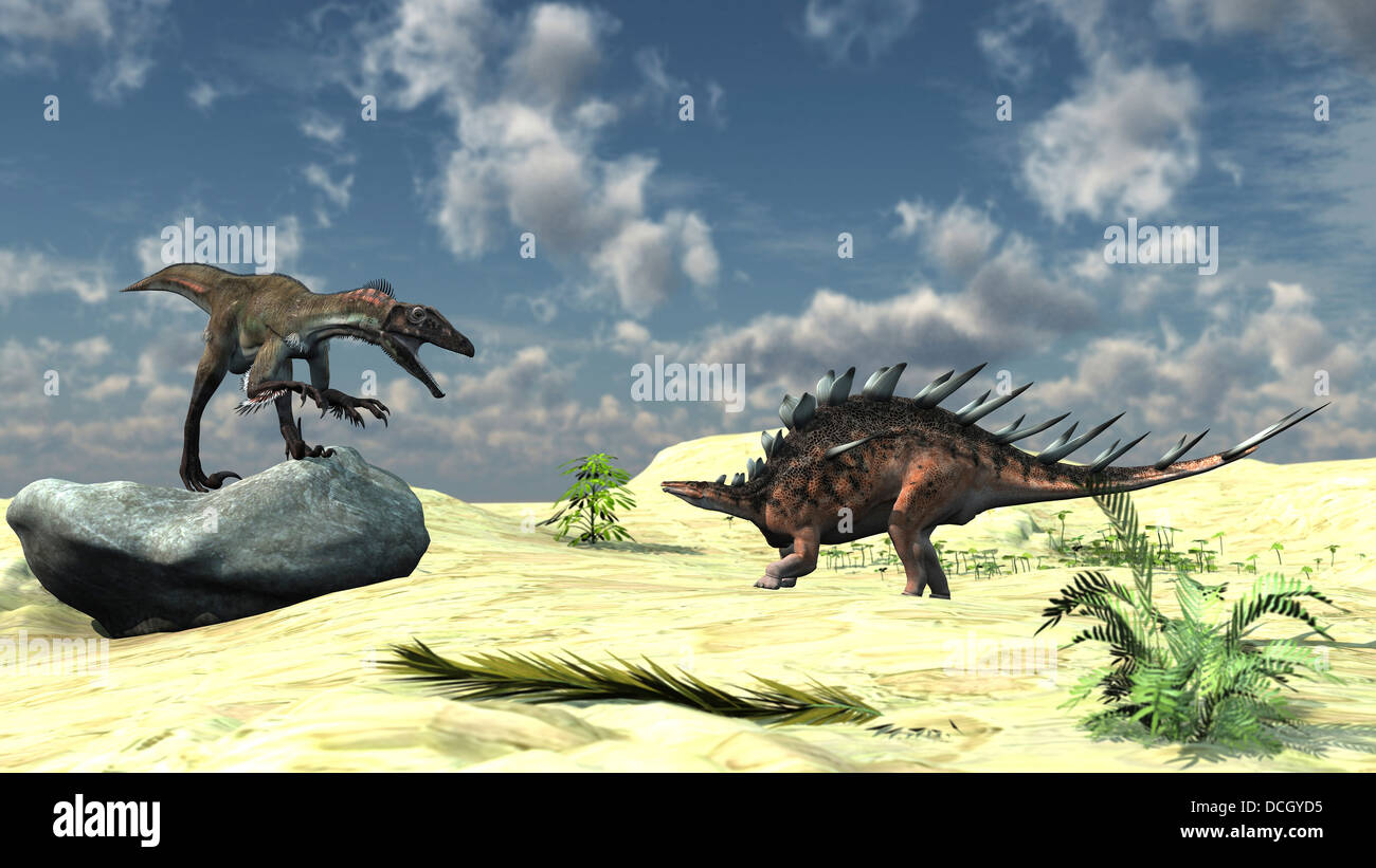 Kentrosaurus Vs Ceratosaurus