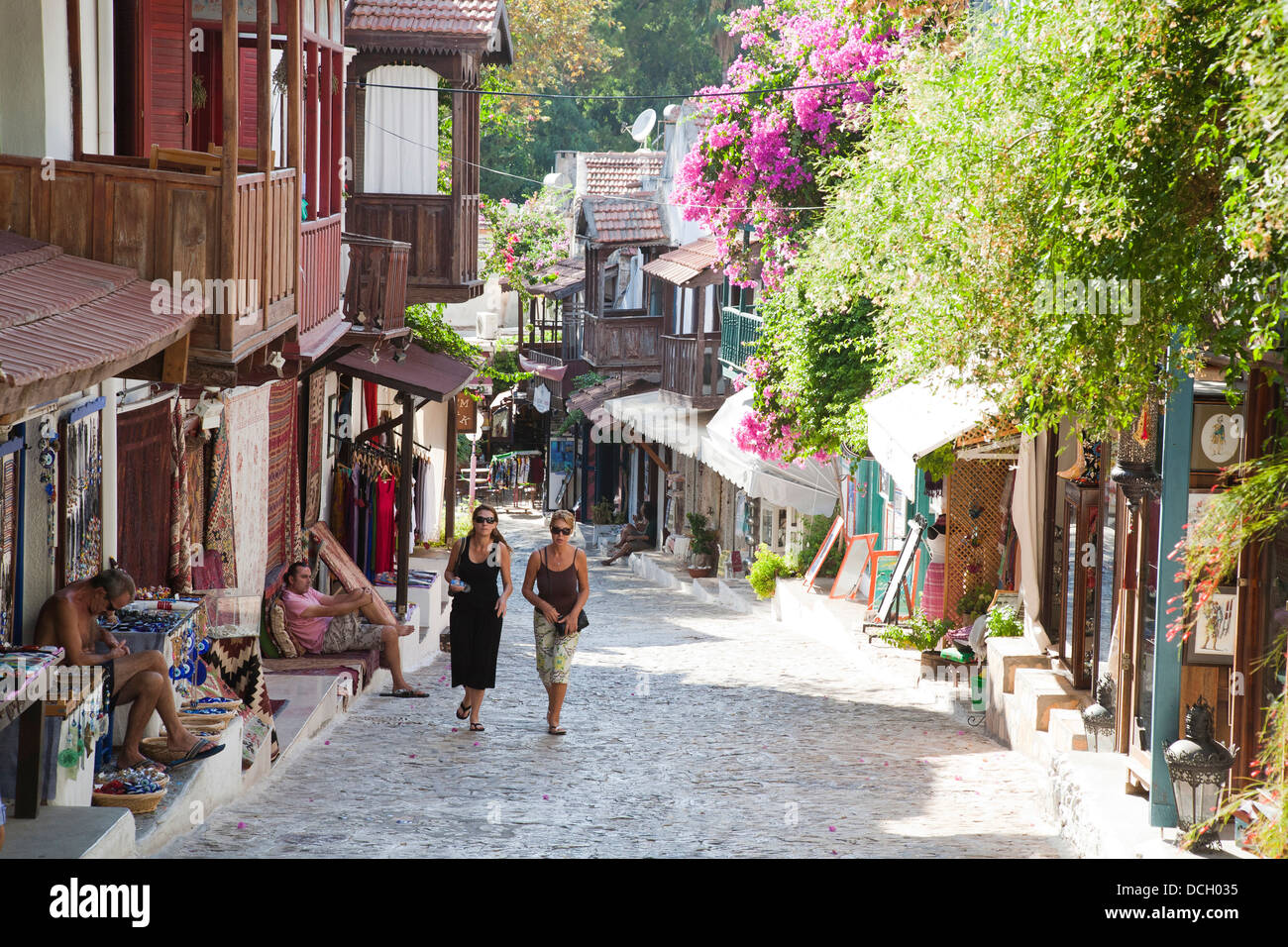 Village street kas turkey hi-res stock photography and images - Alamy