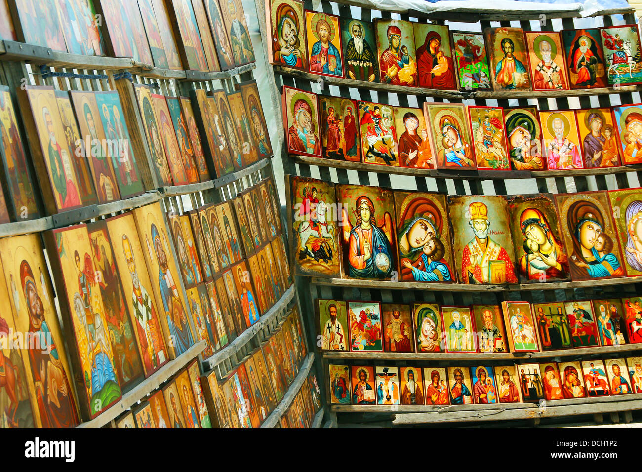 Painted orthodox icons hi-res stock photography and images - Alamy