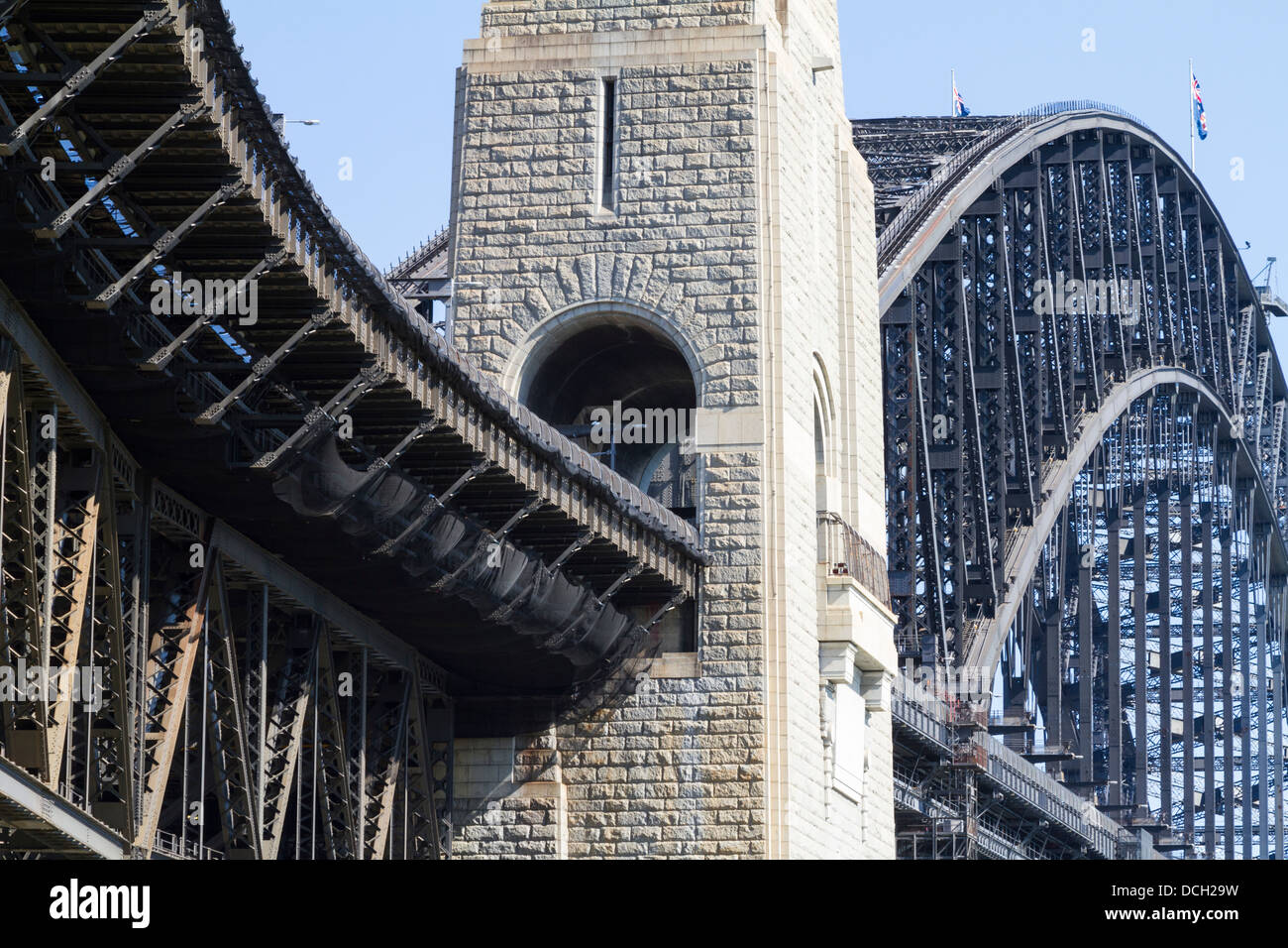 Close up of Sydney Harbour bridge Stock Photo - Alamy