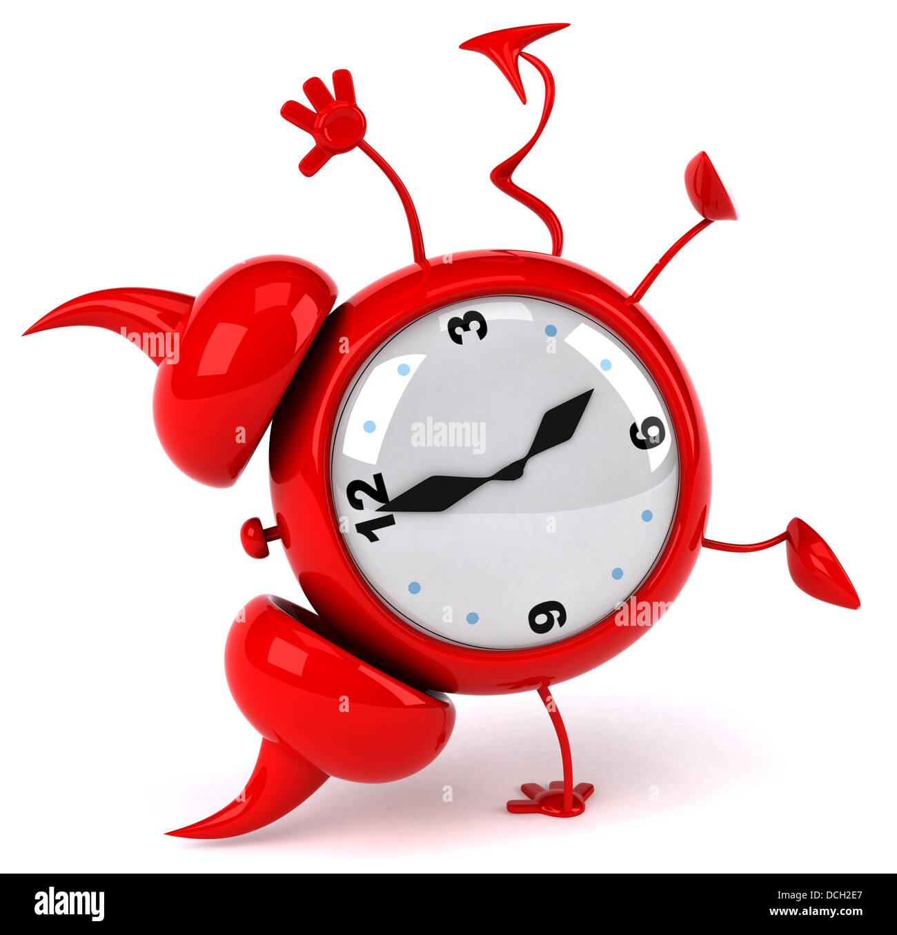 Evil alarm clock Stock Photo - Alamy