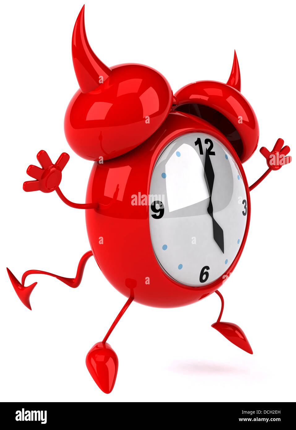 Evil alarm clock Stock Photo - Alamy
