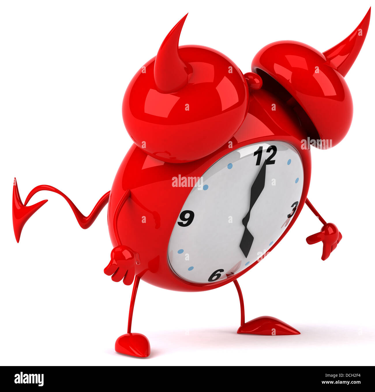 Evil alarm clock Stock Photo - Alamy