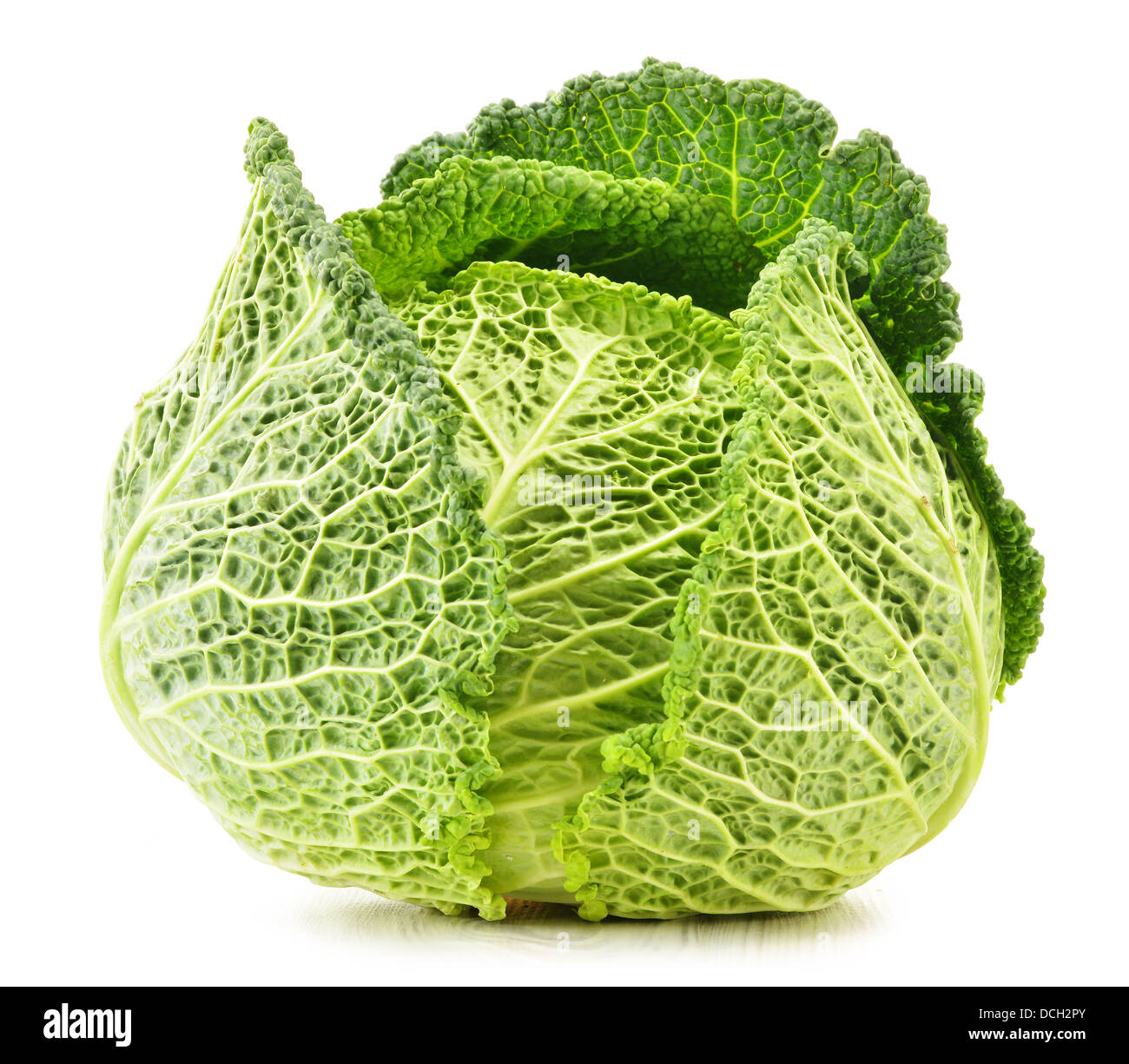 Raw cabbage isolated on white Stock Photo - Alamy