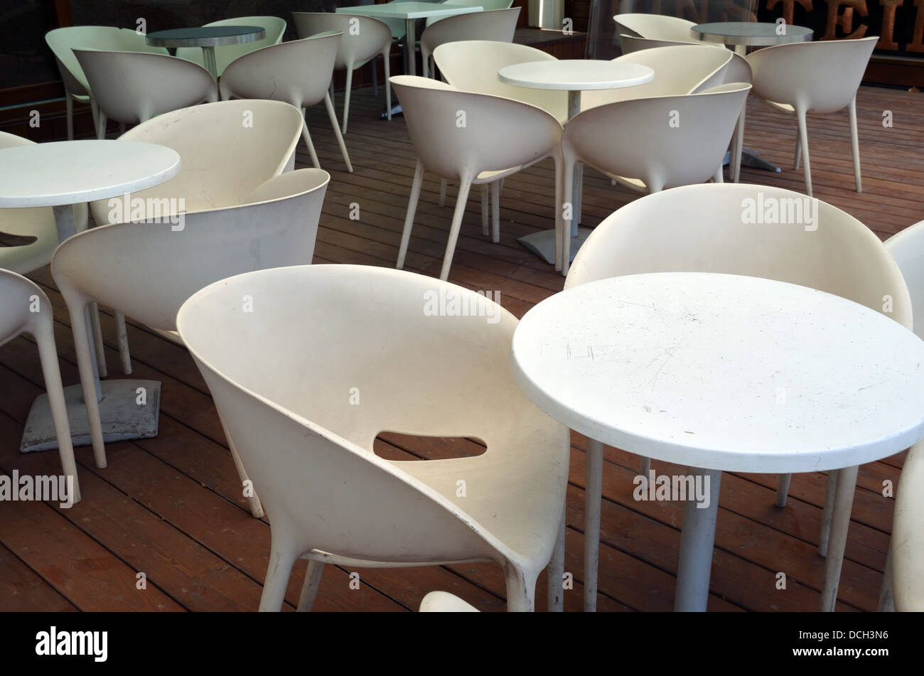 Old fashioned cafe terrace Stock Photo - Alamy