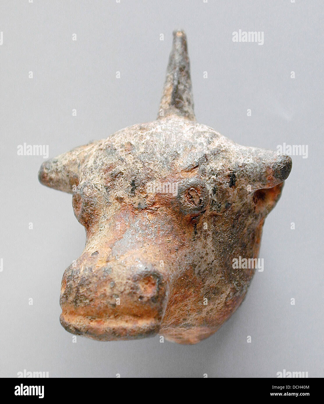 The Protome, displayed at LACMA, is a detailed bronze piece that ...