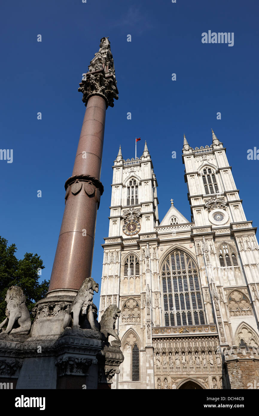 scholars crimean war memorial column and Westminster Abbey London ...