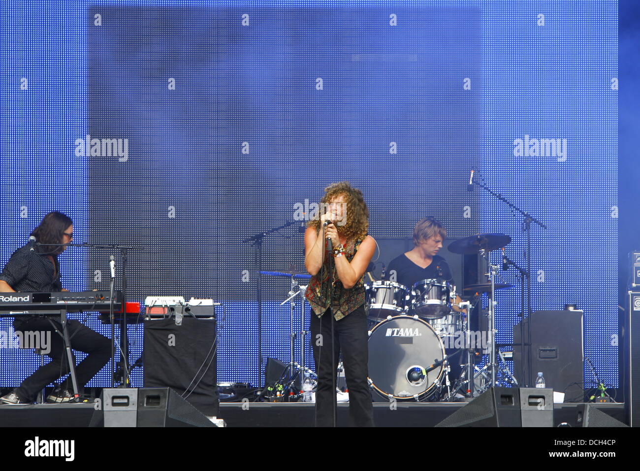 Mainz, Germany. 17th August 2013. The Dutch rock band Di-Rect is ...